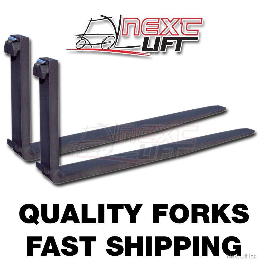 NEW CLASS II 42" FORKS 1-1/2 X 4 X 42 CL2 PAIR 1.5 2 SET FORKLIFT FREE ...